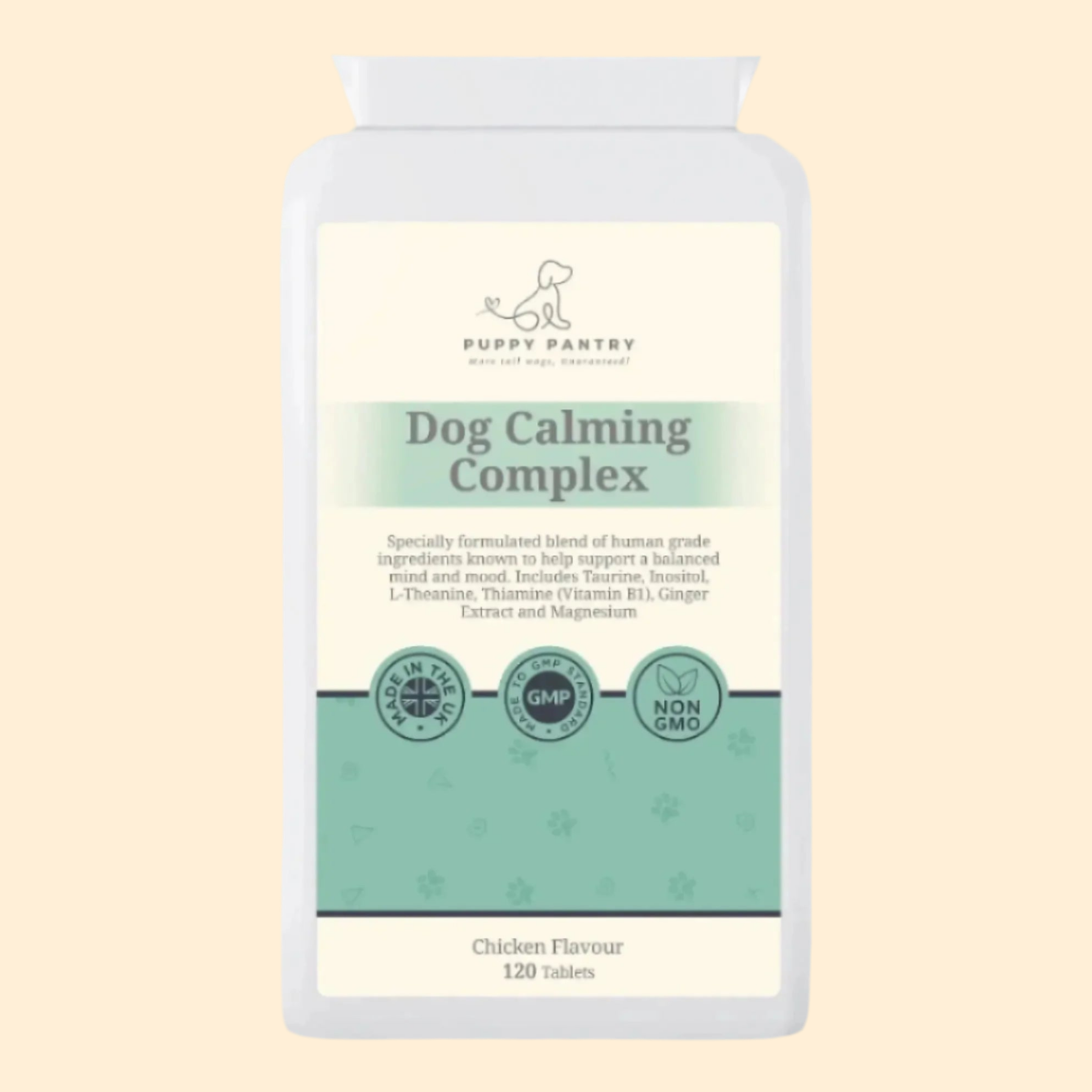 Dog Calming Tablets – Natural Relief for Stress & Anxiety – Puppy Pantry